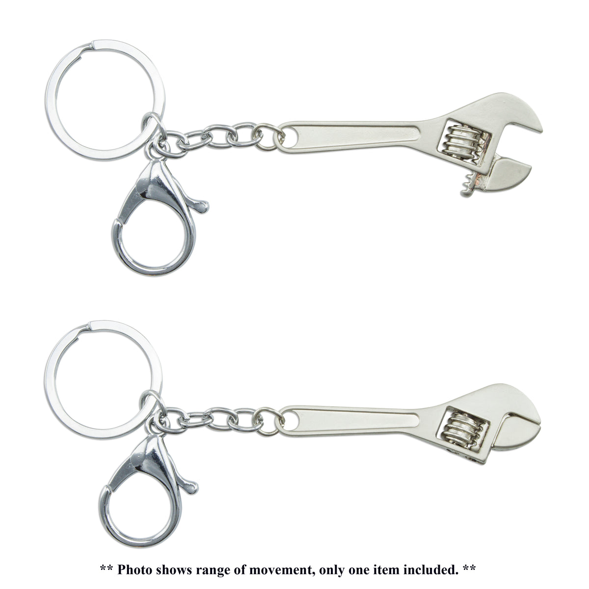 Key Ring - Adjustable Wrench - Silver – LuckyBike.com